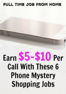 6 Scam Free Work At Home Telephone Mystery Shopping Jobs - Full Time ...