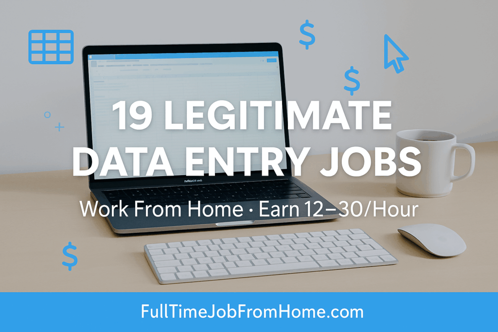 19 Legitimate Remote Data Entry Jobs Hiring Now - Full Time Job From Home